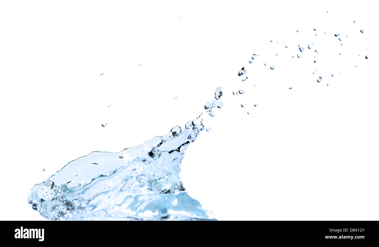 Water splash white background hi-res stock photography and images - Alamy