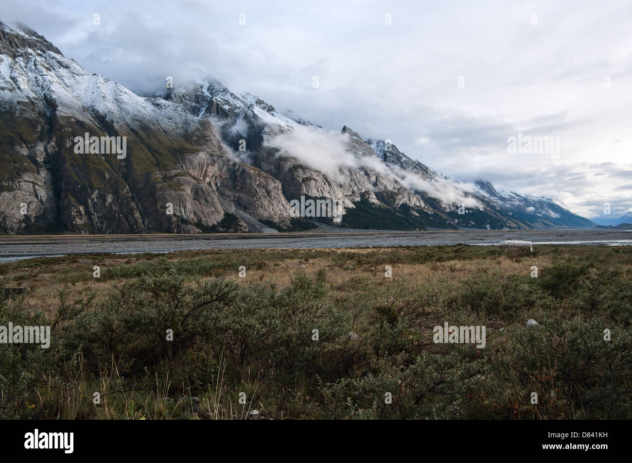 Inilchek source of the river from the glacier Stock Photo - Alamy