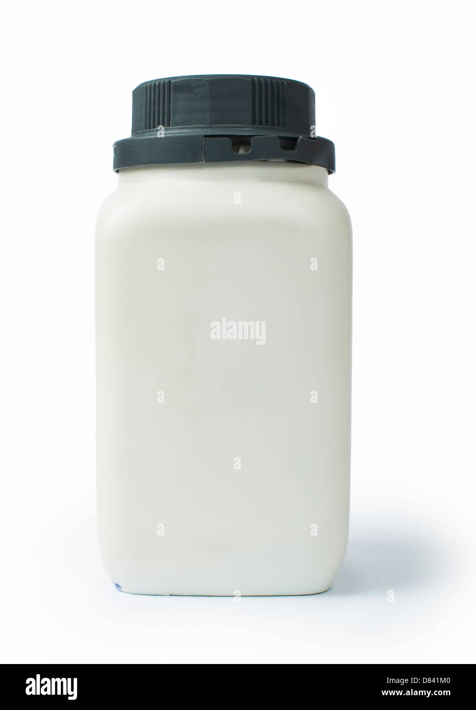 Plastic white blank bottles Cut Out Stock Images & Pictures - Alamy