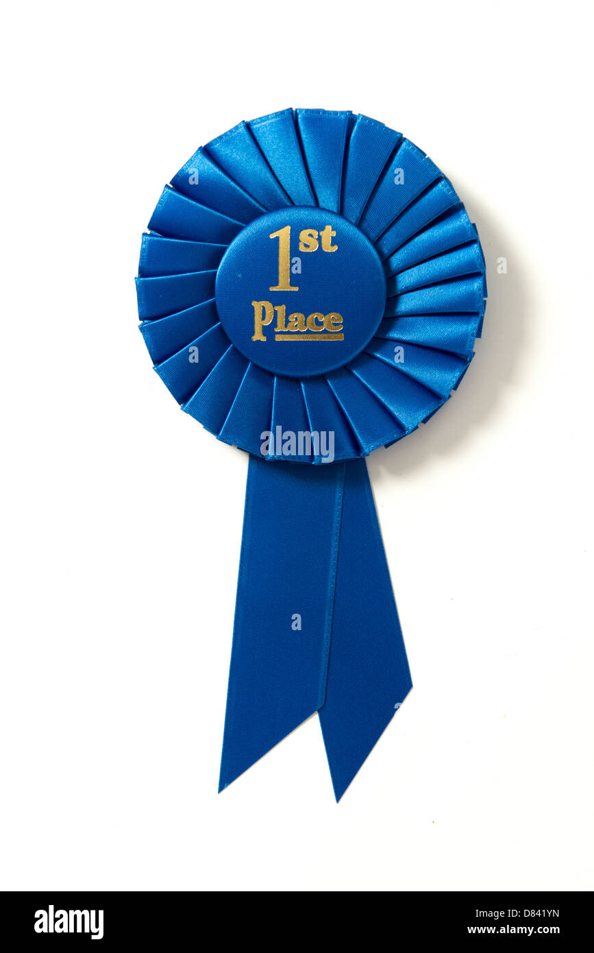 First prize blue ribbon hi-res stock photography and images - Alamy