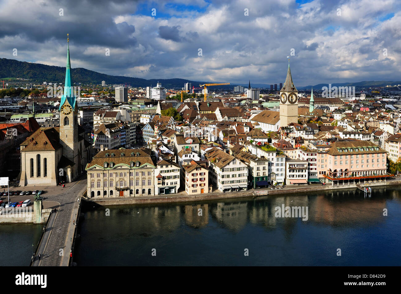 Aerial view of zurich hi-res stock photography and images - Alamy