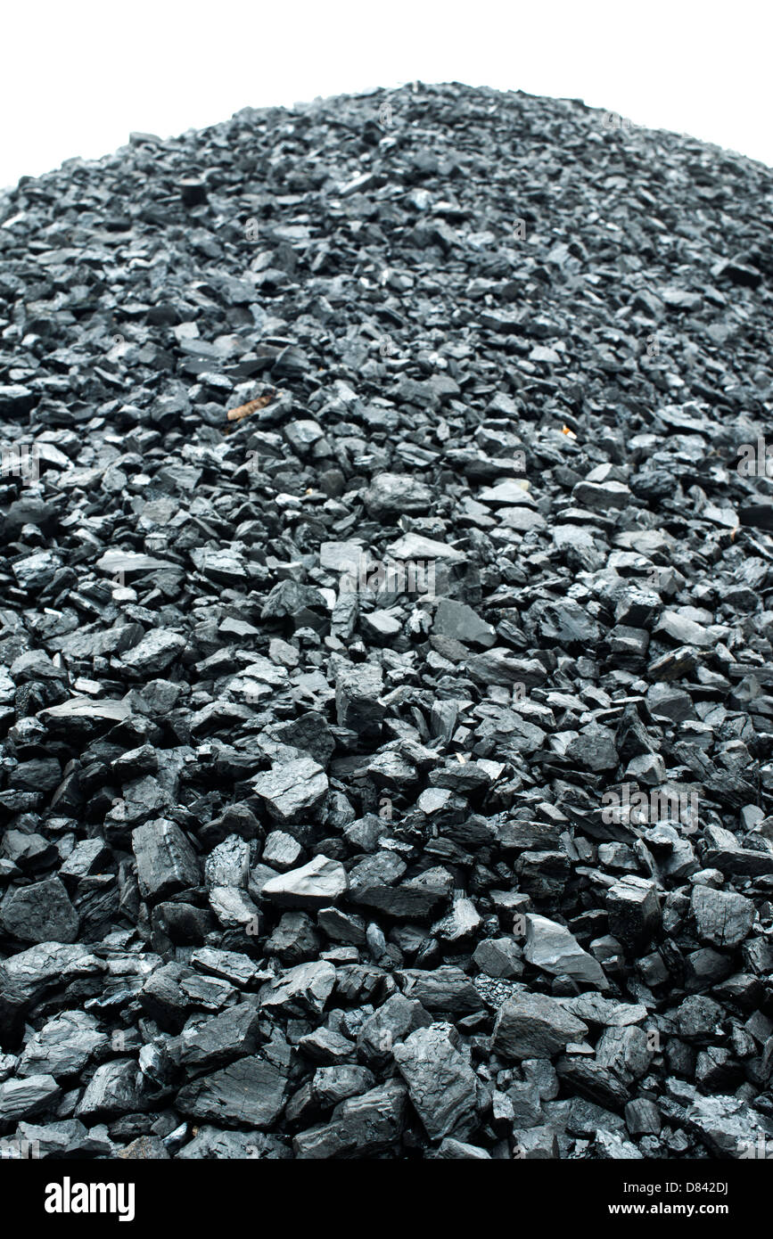 Combustion coal pile Stock Photo - Alamy