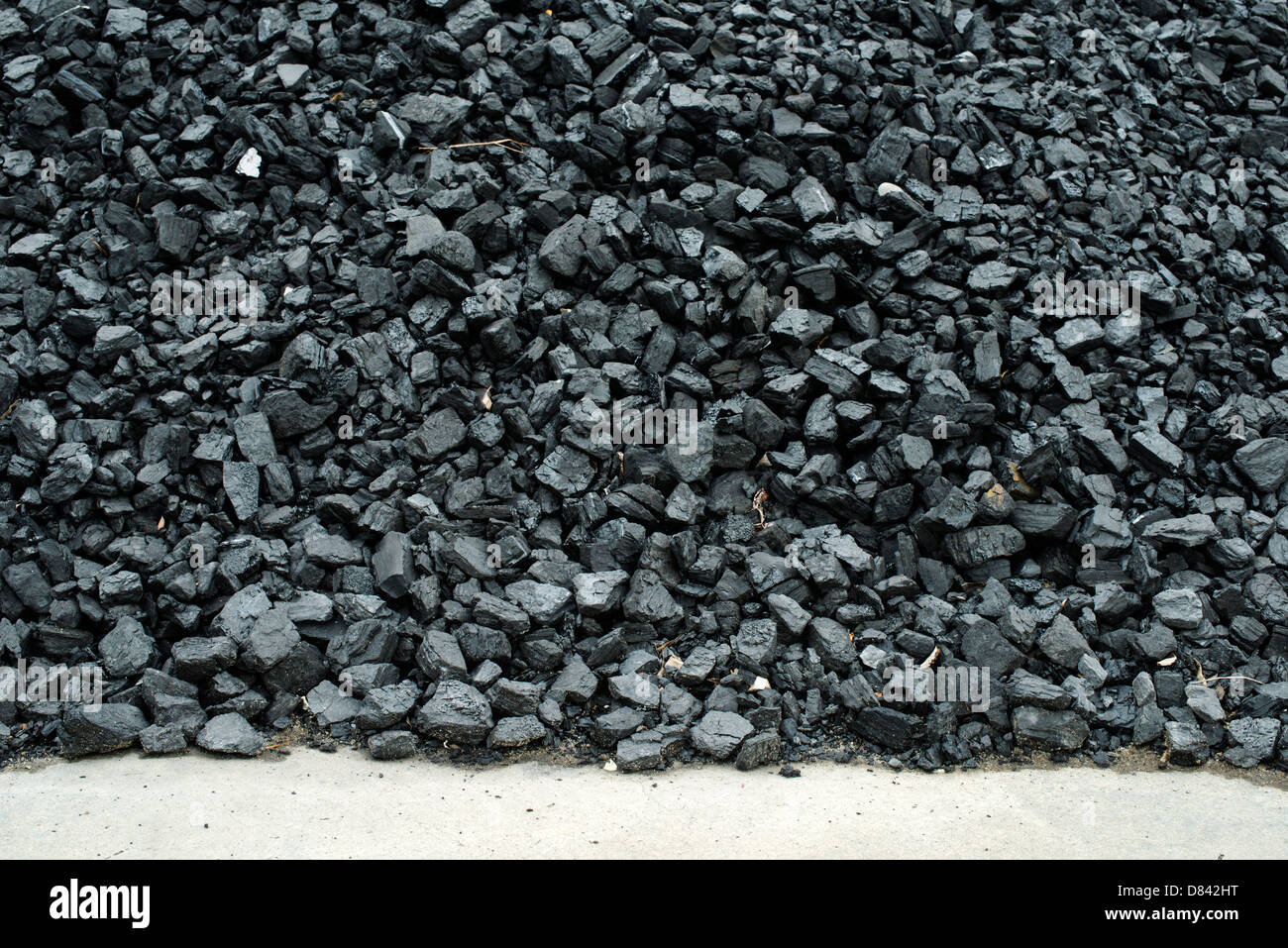 Combustion coal pile Stock Photo - Alamy