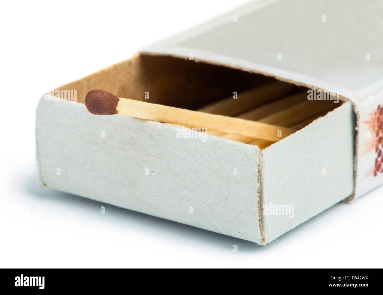 White isolated matches and matchsticks. Studo shot Stock Photo - Alamy