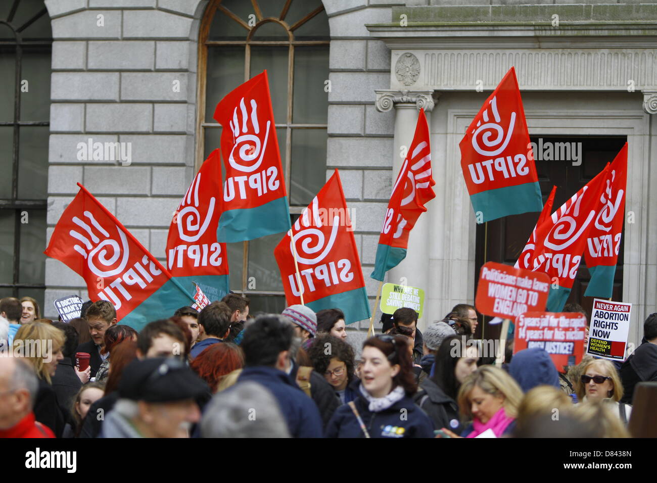 Protesters listen speeches from hi-res stock photography and images - Alamy
