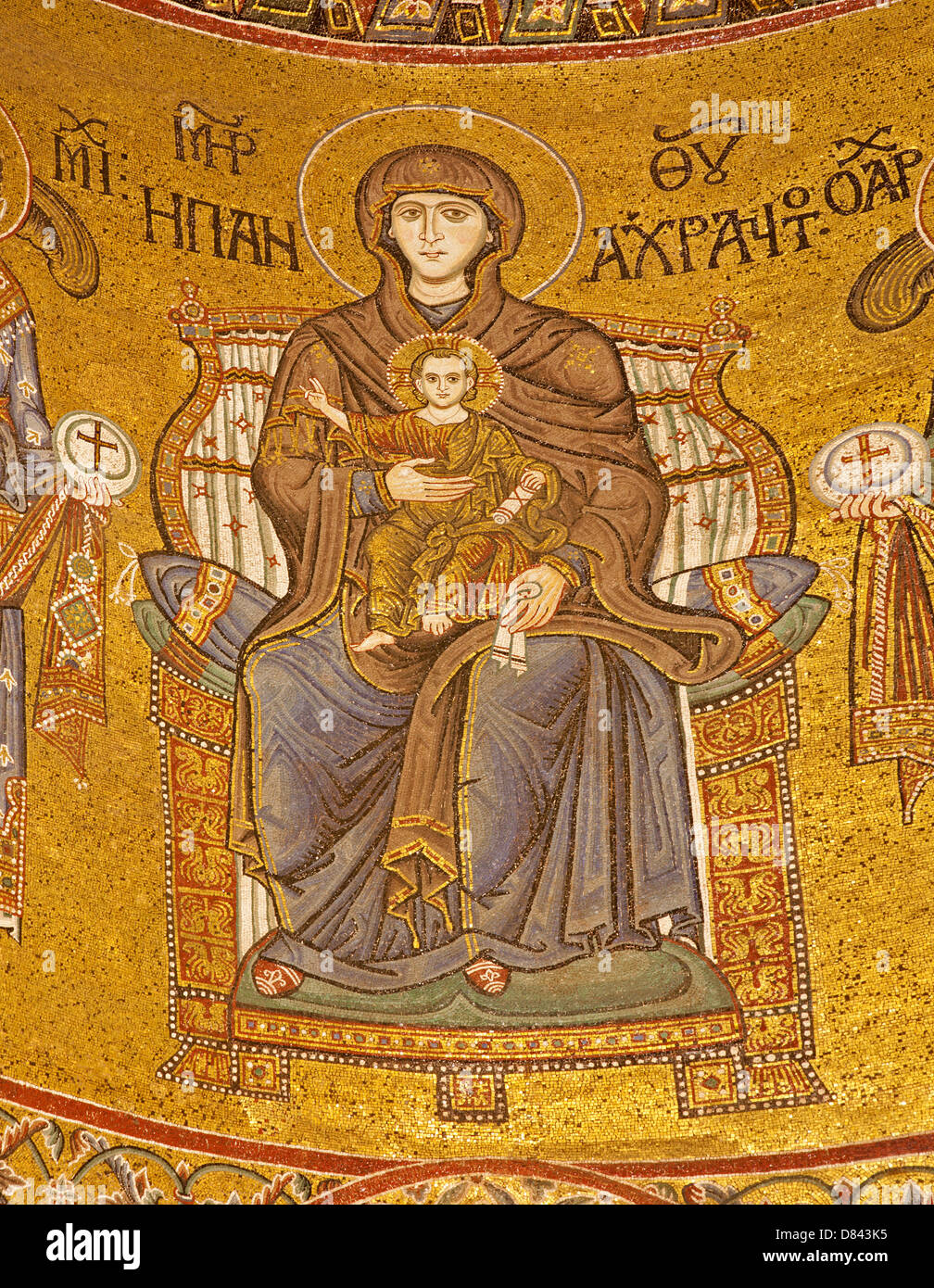 Madonna on the throne hi-res stock photography and images - Alamy