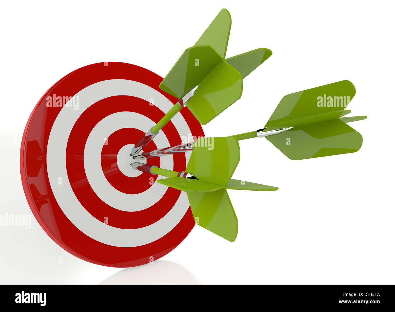 Success target concept on white background with green darts Stock Photo ...