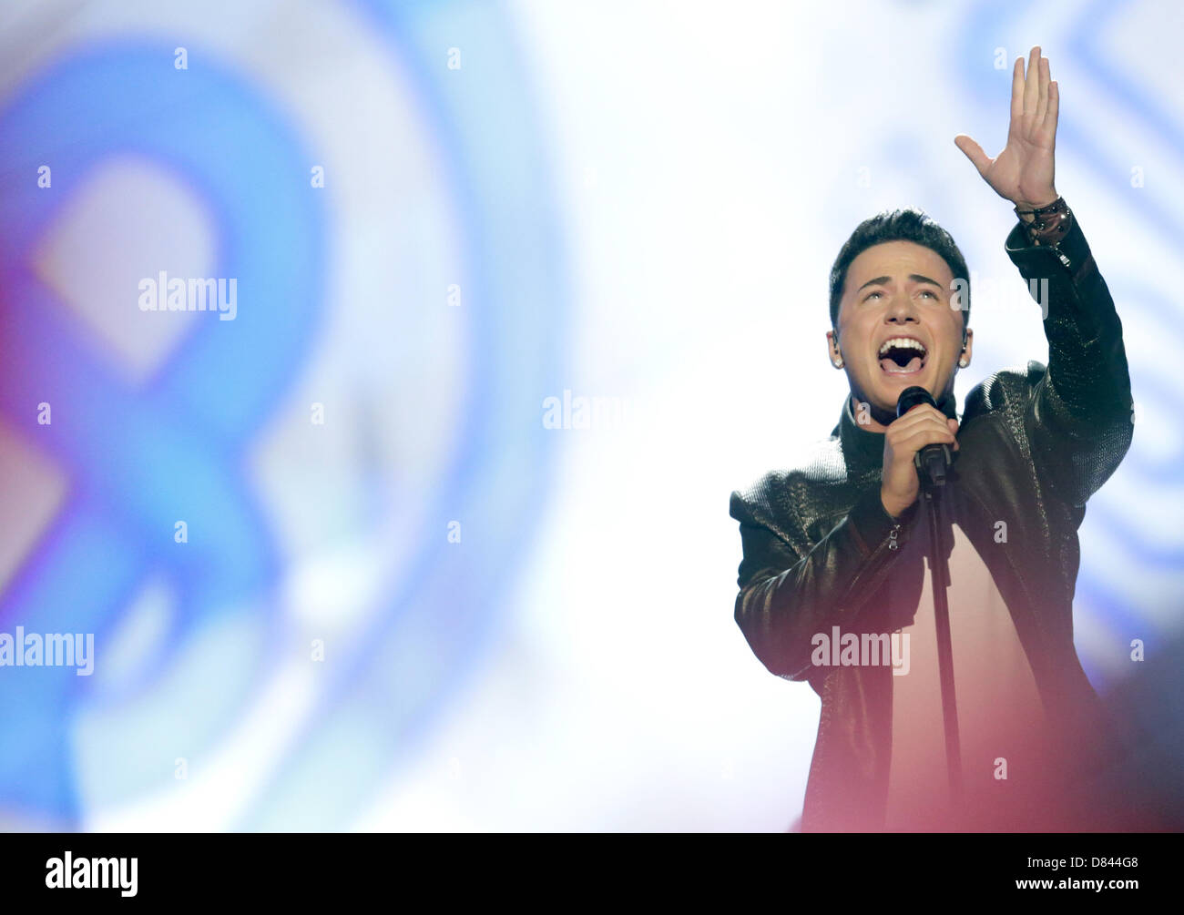 Singer Ryan Dolan representing Ireland performing during the Grand ...