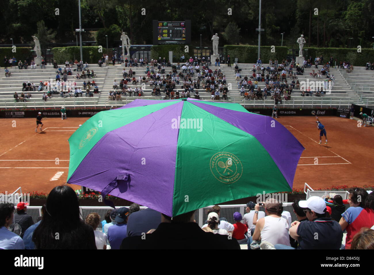 Rome, Italy. 17 May 2013 Scene at the atp masters tennis tournament in ...