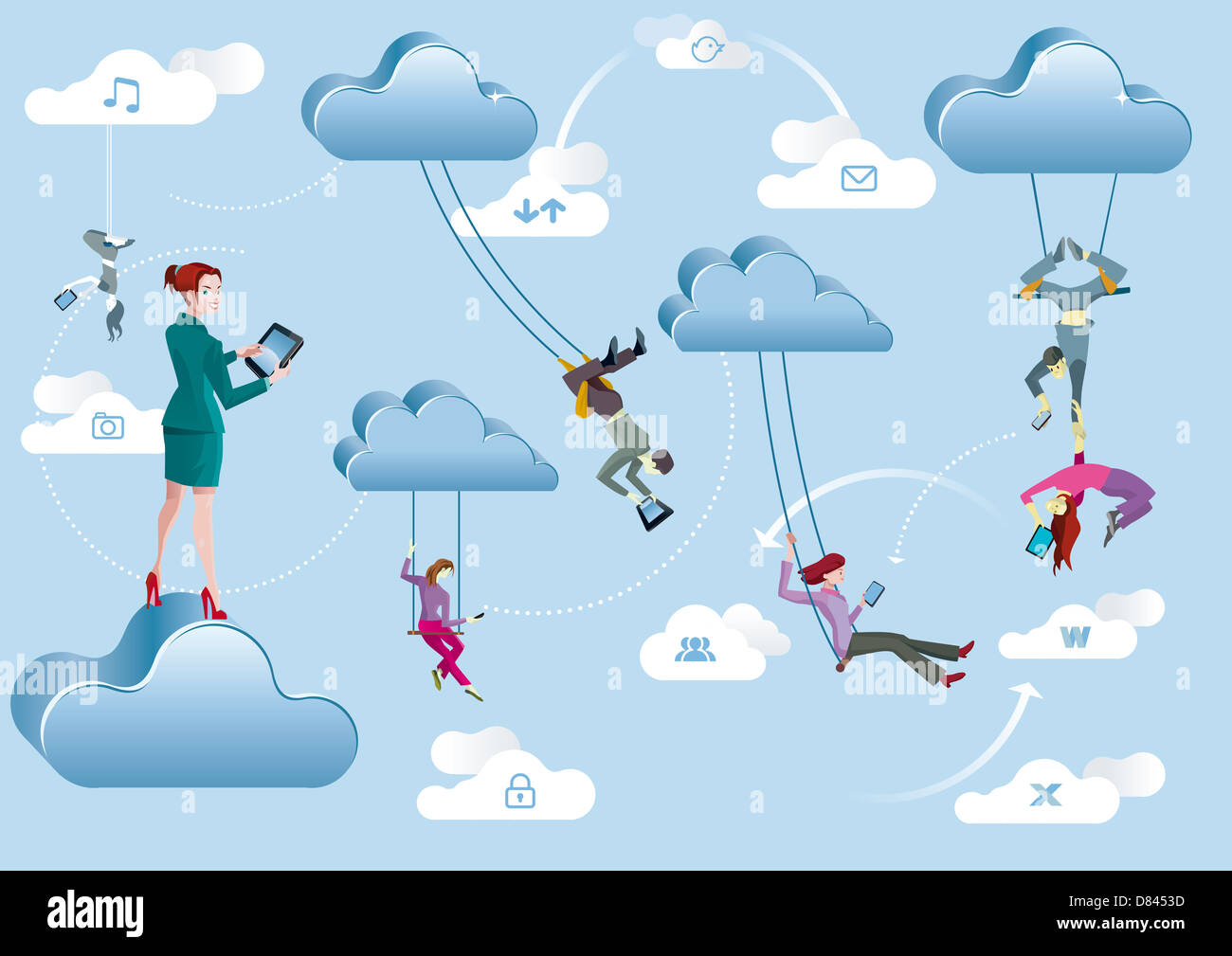 Acrobats catching hi-res stock photography and images - Alamy