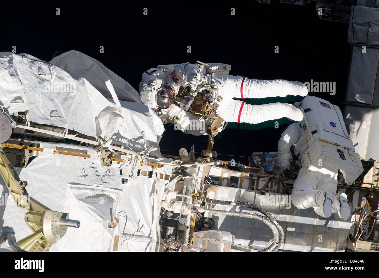 International Space Station Expedition 35 astronauts Tom Marshburn and ...