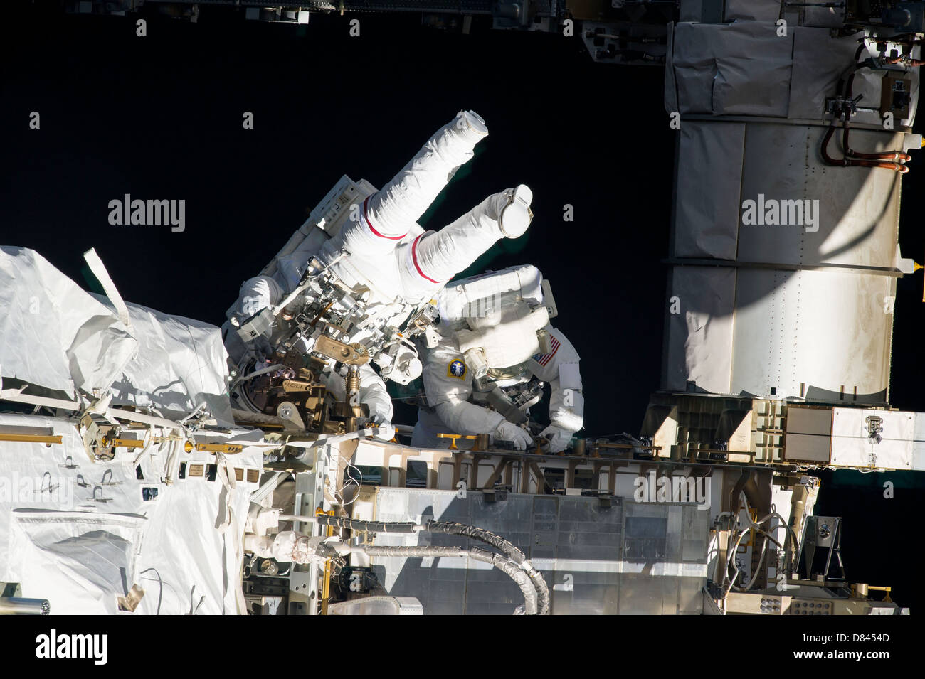 International Space Station Expedition 35 astronauts Tom Marshburn and ...