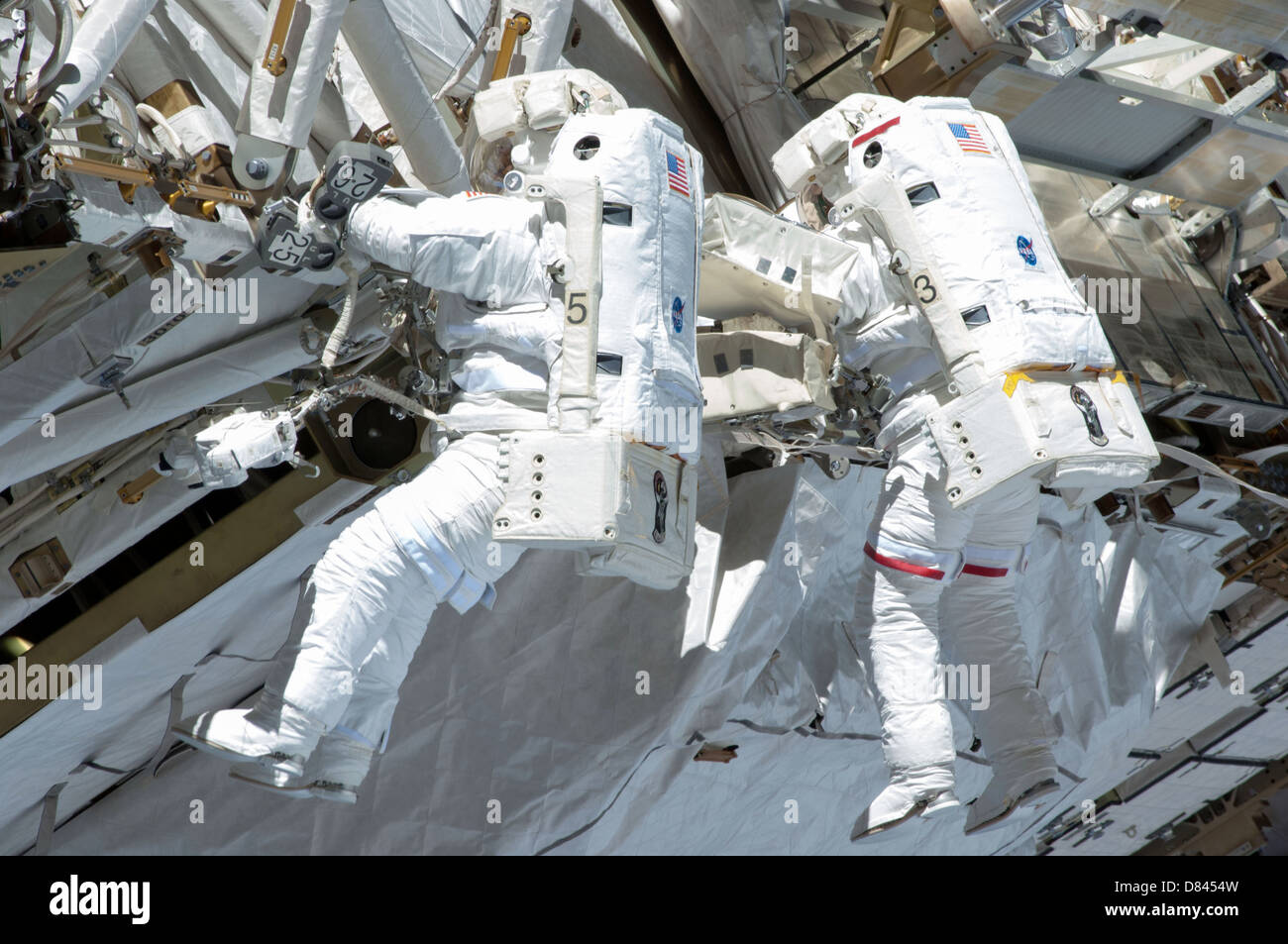 International Space Station Expedition 35 astronauts Tom Marshburn and ...