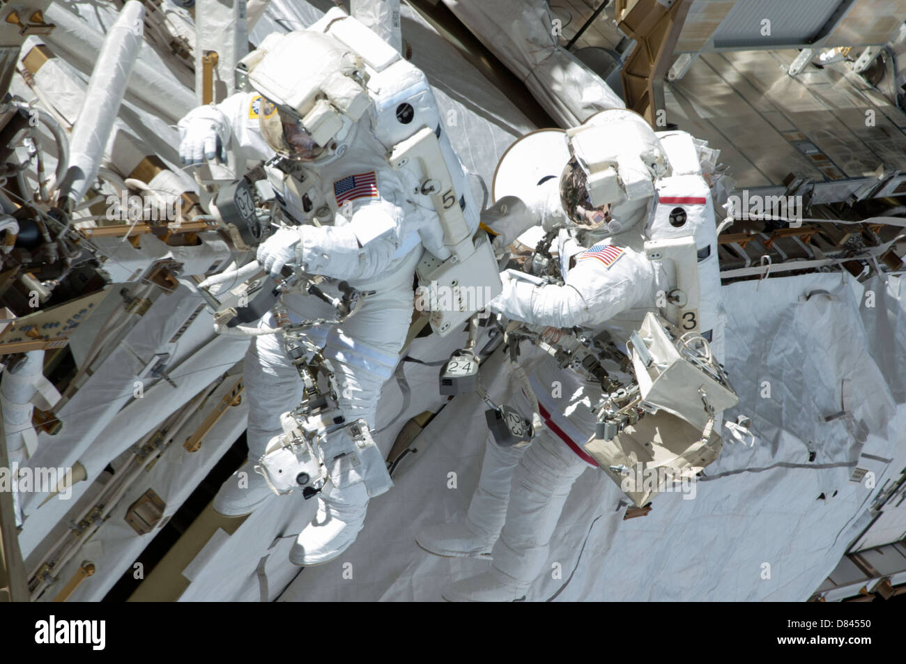 International Space Station Expedition 35 astronauts Tom Marshburn and ...