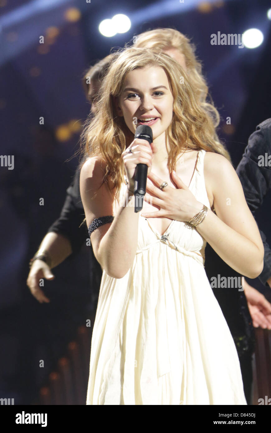 Singer Emmelie de Forest representing Denmark celebrates after winning ...