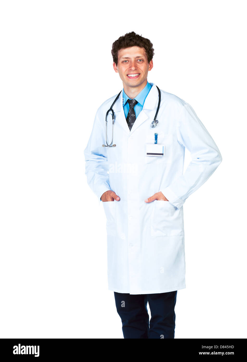 Full length portrait of the doctor on a white background Stock Photo ...