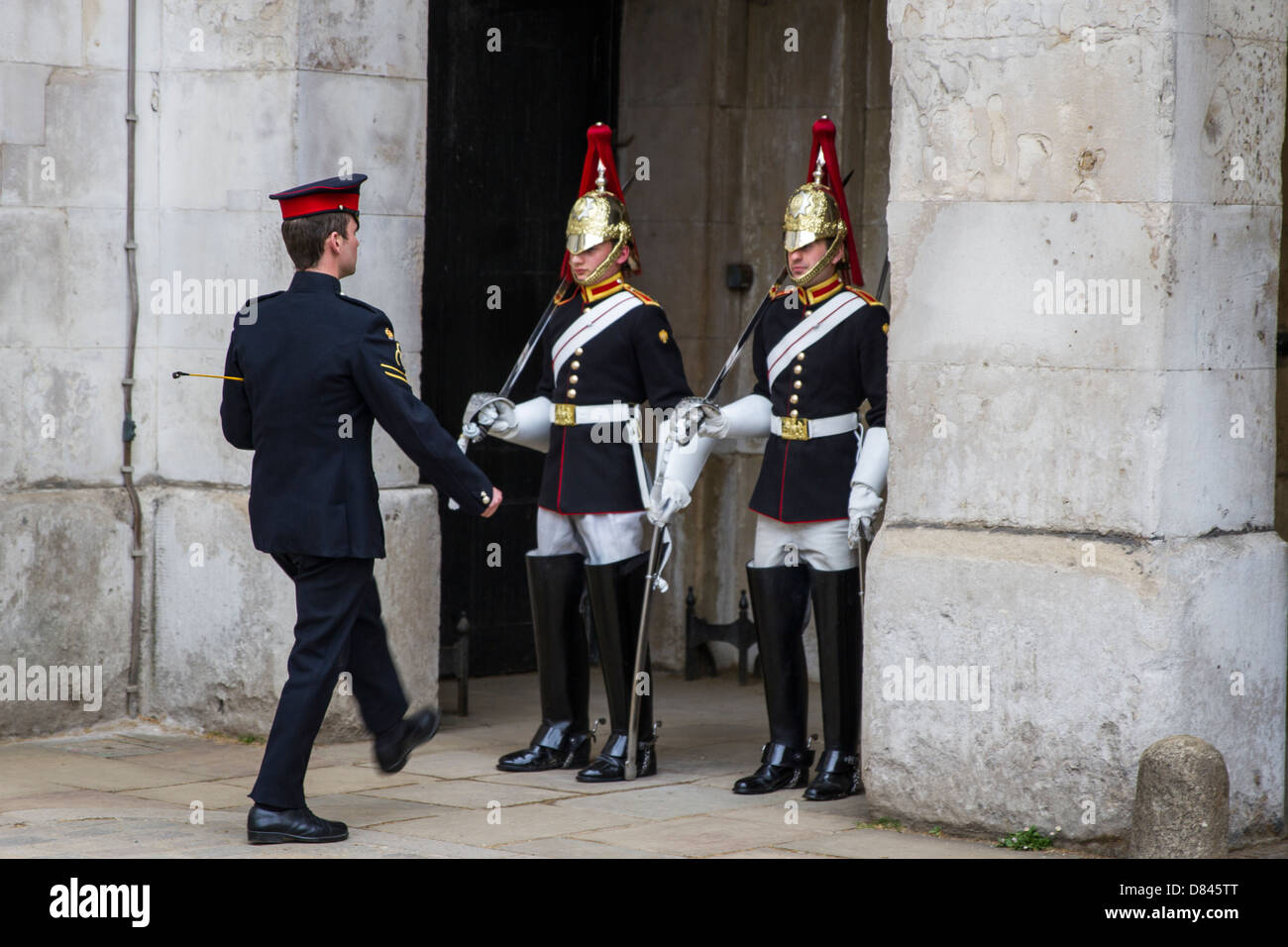 The changing of the guard in London Stock Photo - Alamy