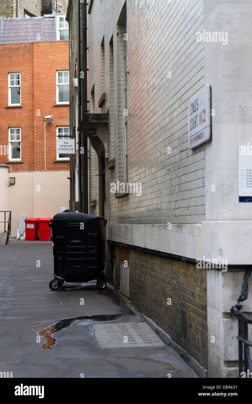 Alleyway Dumpster in London Stock Photo - Alamy