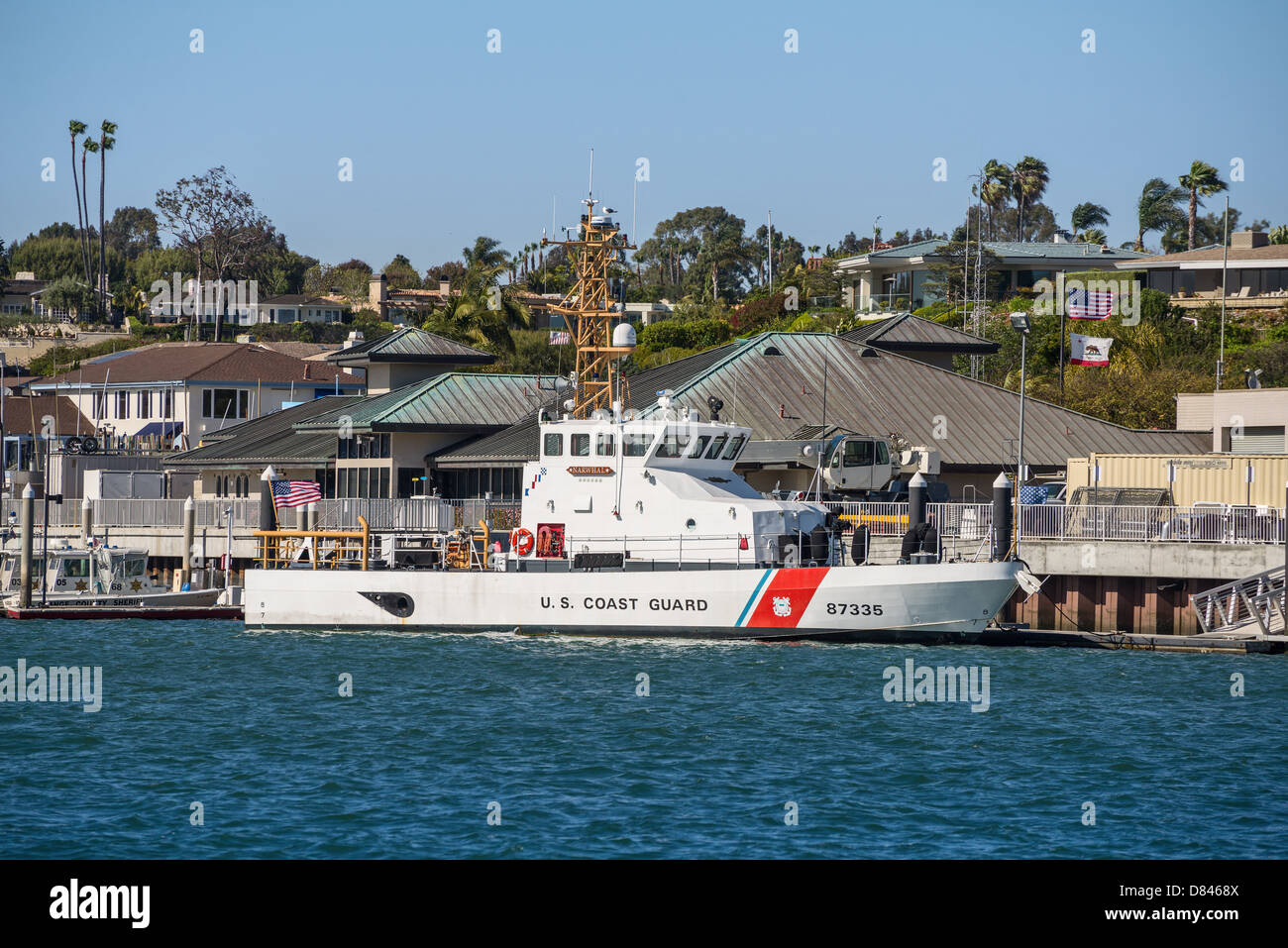U.S. Coast Guard Station in Newport Beach Stock Photo - Alamy