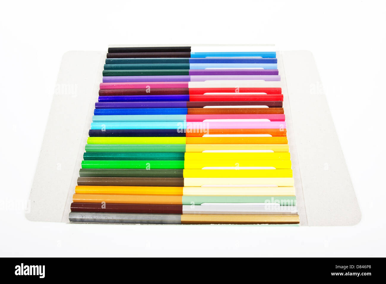 Set colored pencil vector Cut Out Stock Images & Pictures - Alamy