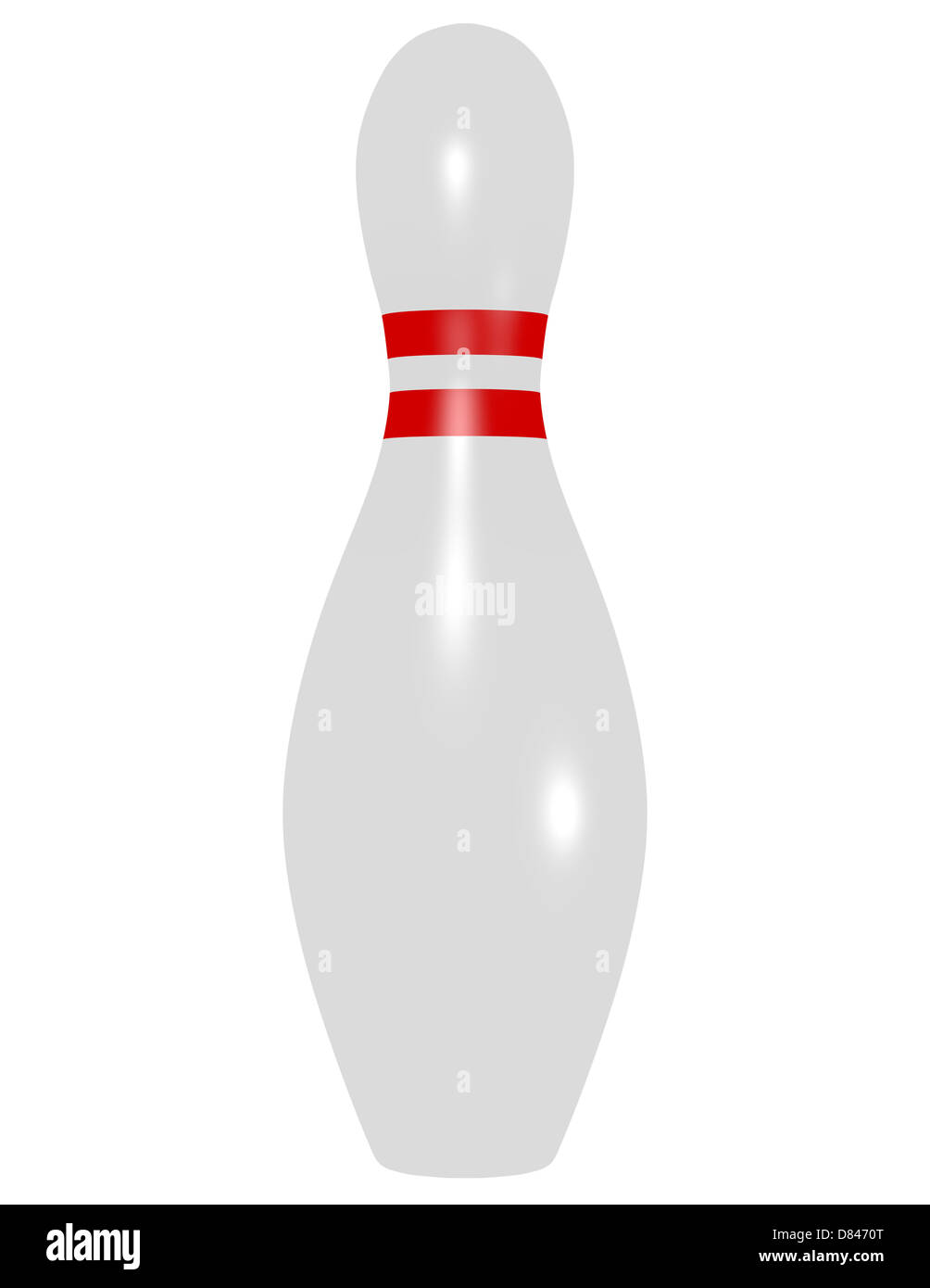 3d Render of an Individual Bowling Pin Stock Photo - Alamy