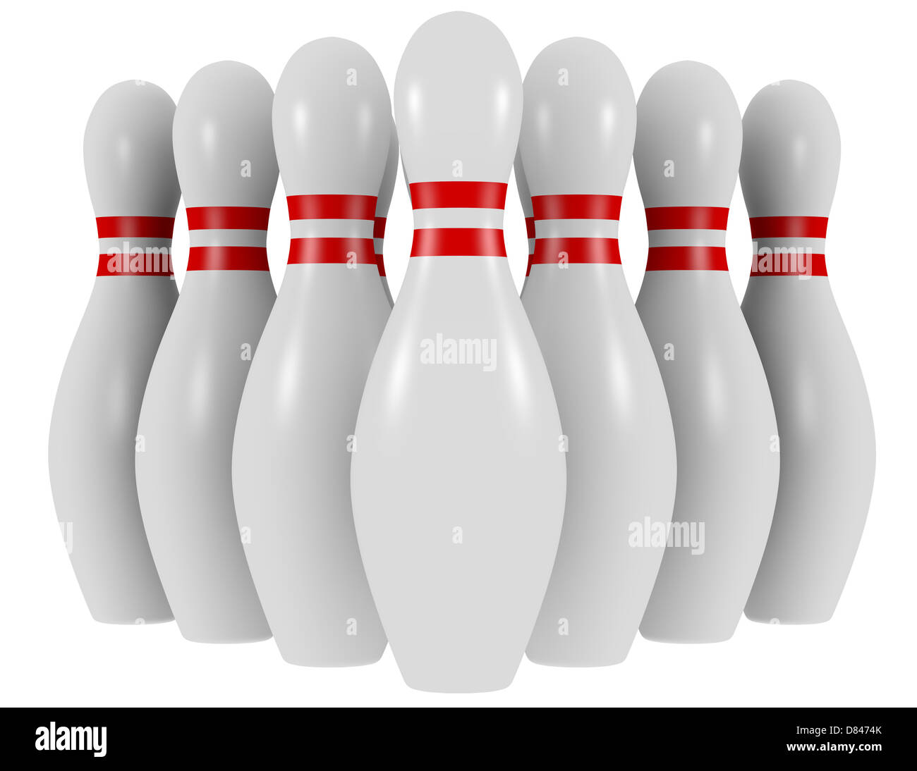 3d rendering bowling pins hi-res stock photography and images - Alamy