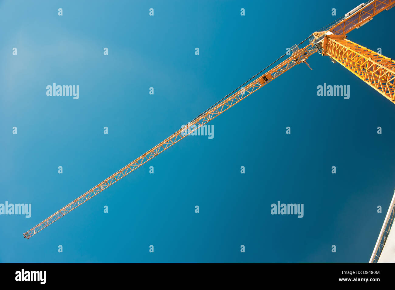 Tower crane with a jib boom type Stock Photo - Alamy