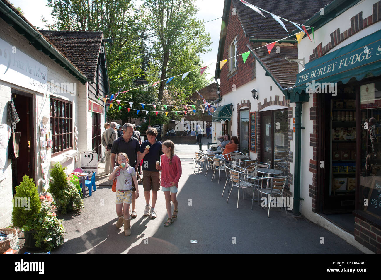 Burley in the New Forest England United Kingdom Stock Photo - Alamy