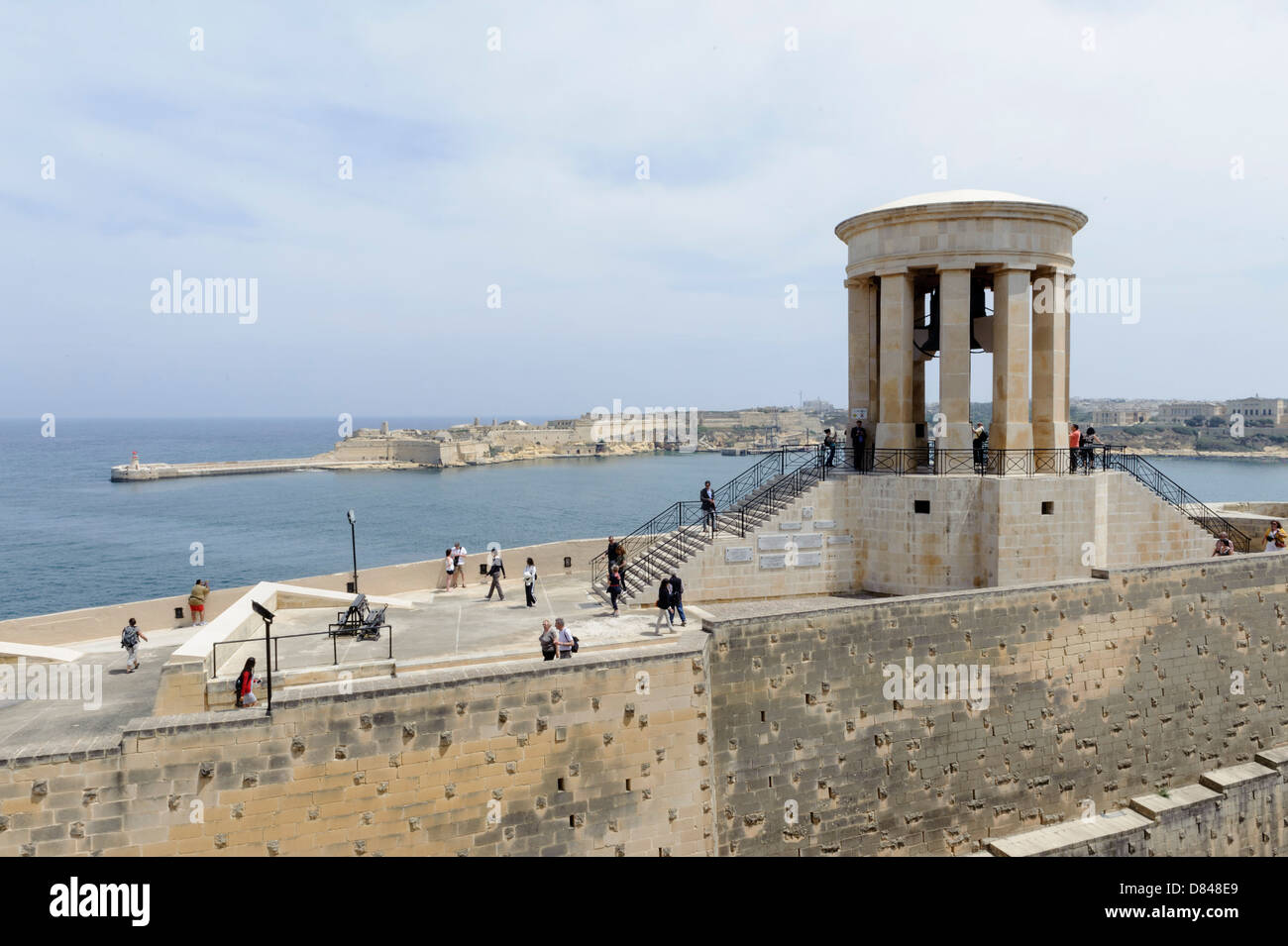 Siege Bell Memorial in Valletta, Malta Stock Photo - Alamy