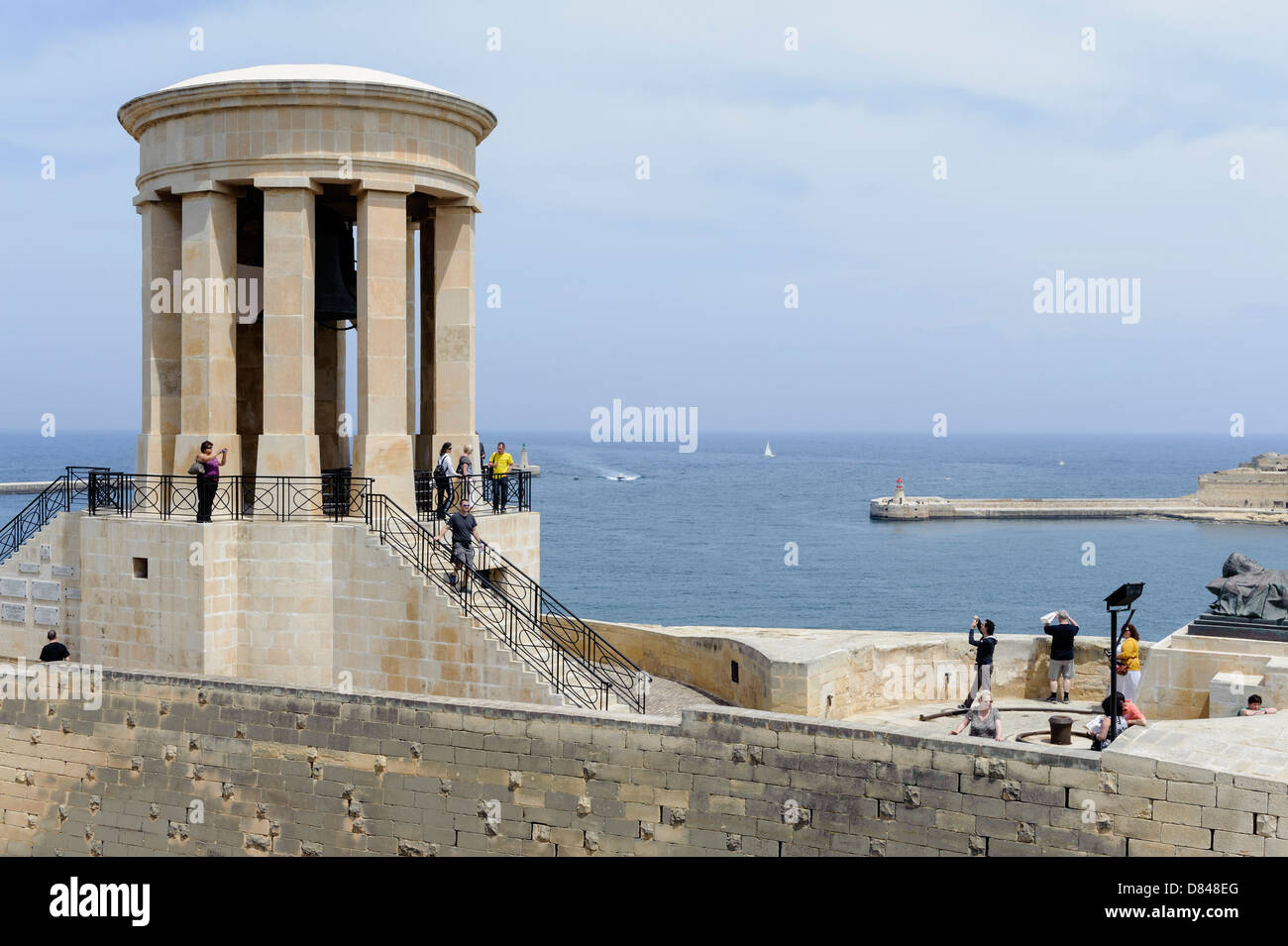 Siege Bell Memorial in Valletta, Malta Stock Photo - Alamy