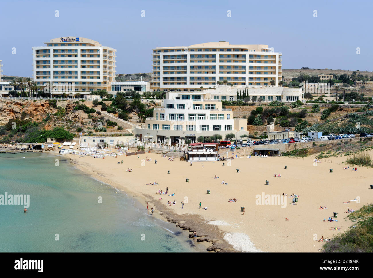 Golden Bay, Malta Stock Photo - Alamy