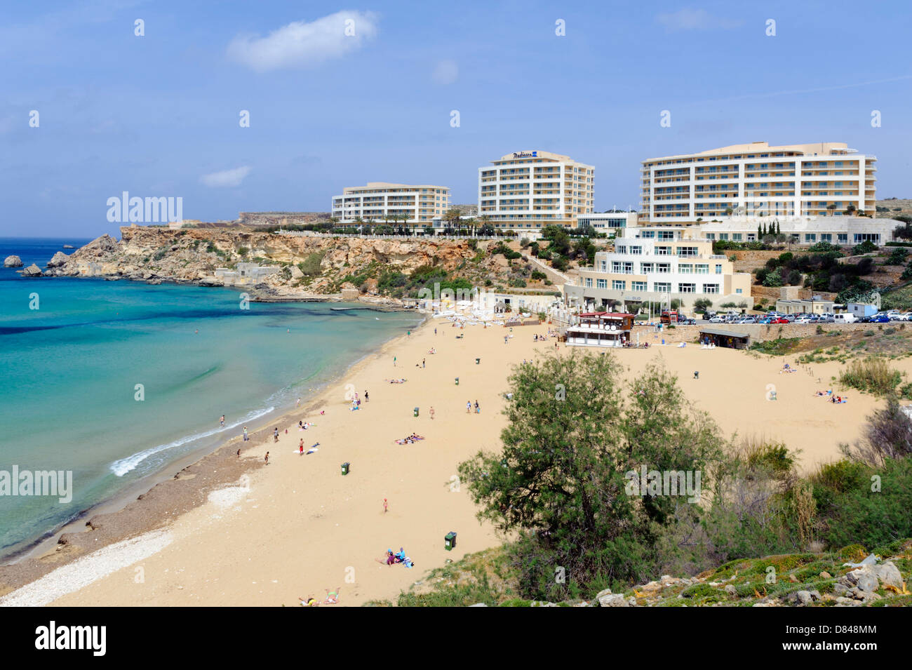Golden Bay, Malta Stock Photo - Alamy