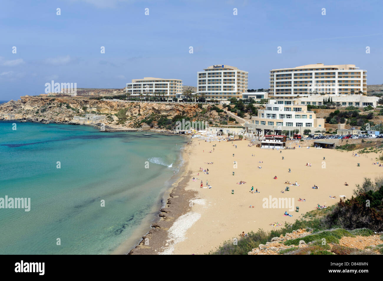 Golden Bay, Malta Stock Photo - Alamy