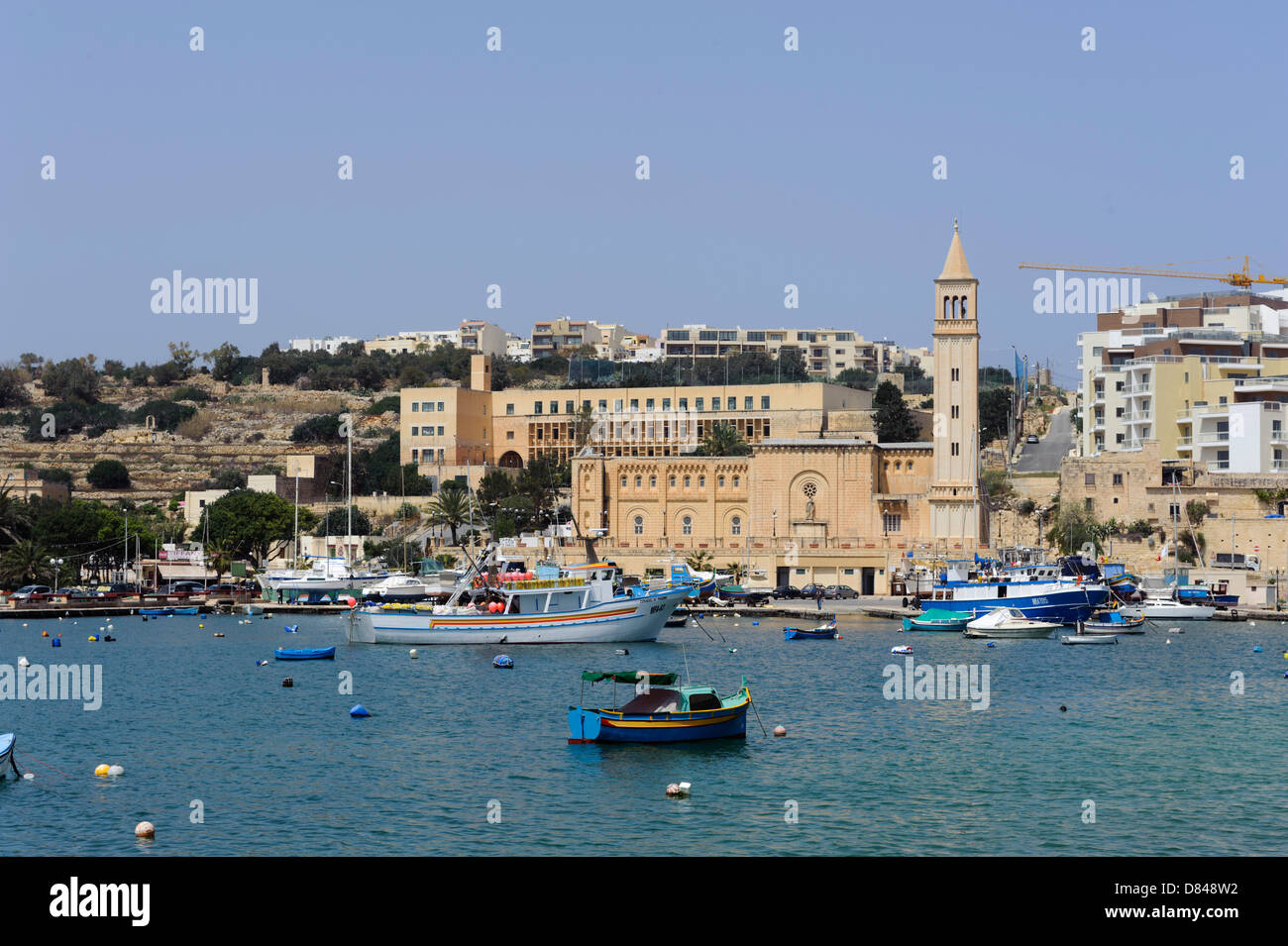 Bay of Marsascala, Malta Stock Photo - Alamy