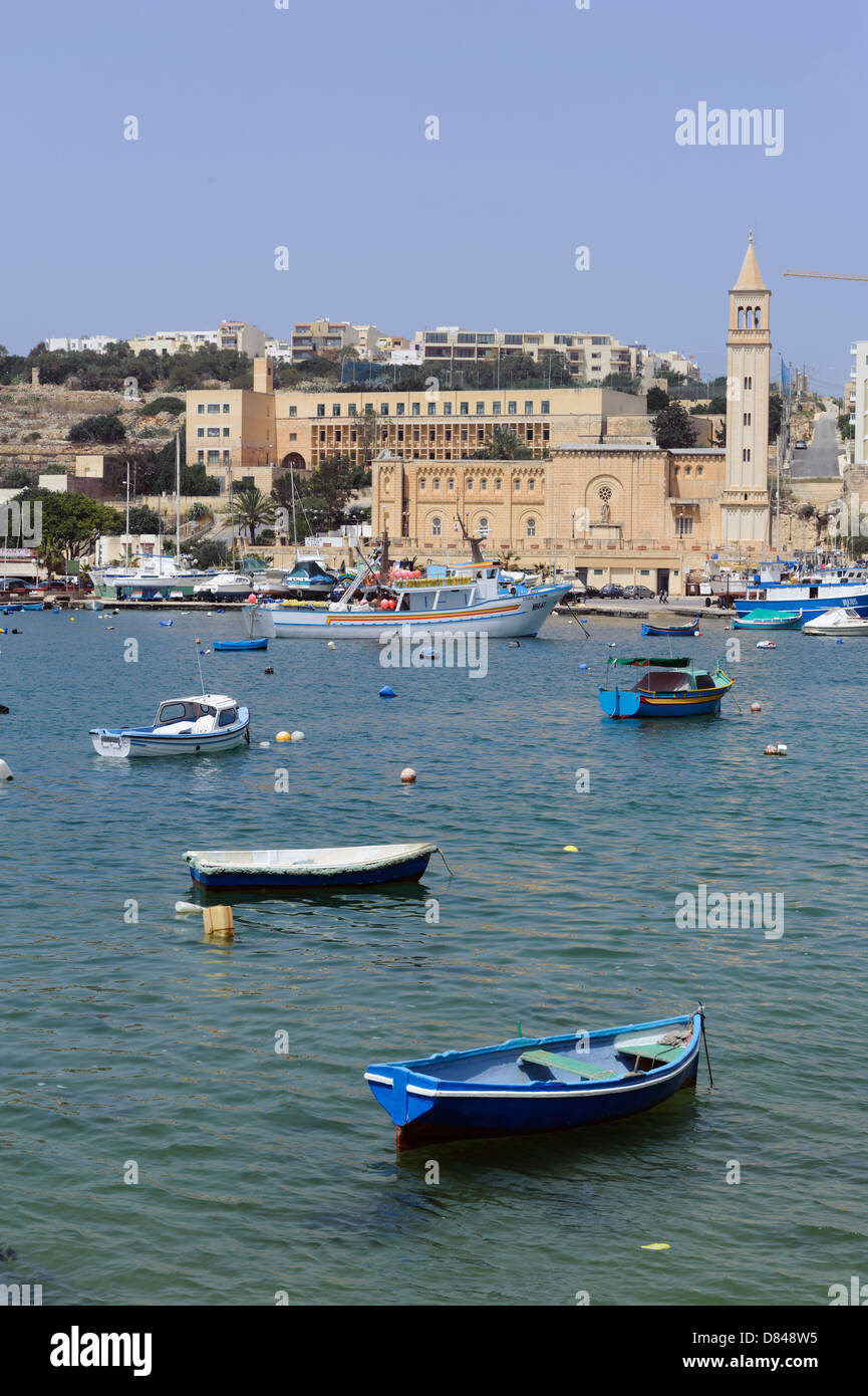 Bucht von Marsascala, Malta, Europa Stock Photo - Alamy