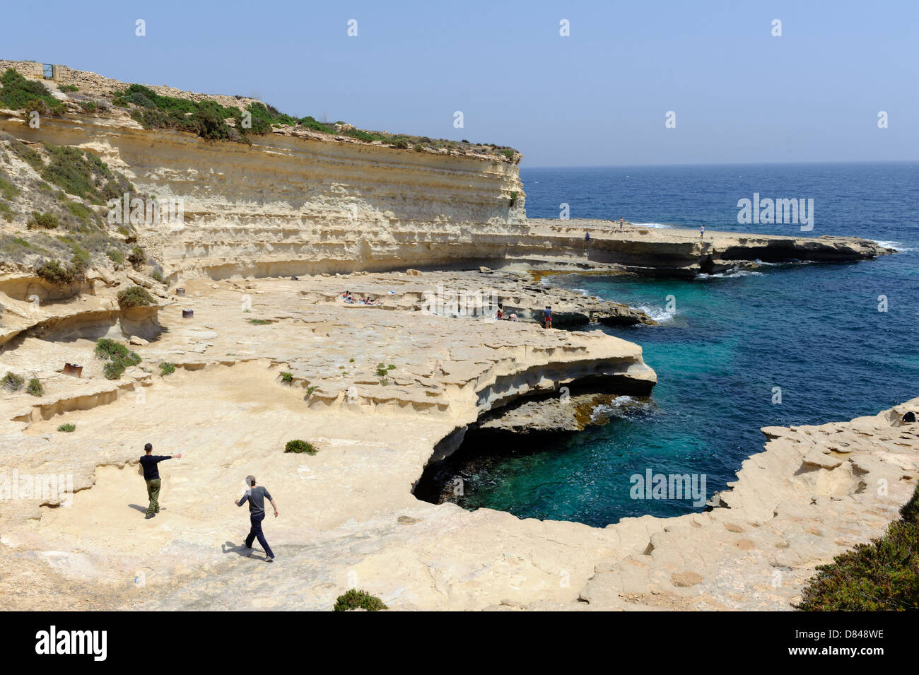 Peter's Pool at Delimara-Halbinsel, Malta Stock Photo - Alamy