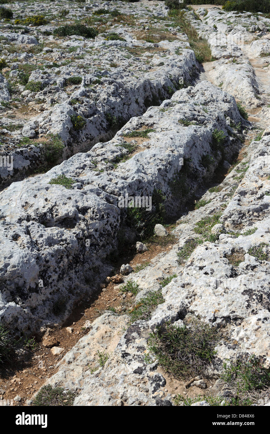 Clapham junction cart ruts malta hi-res stock photography and images ...