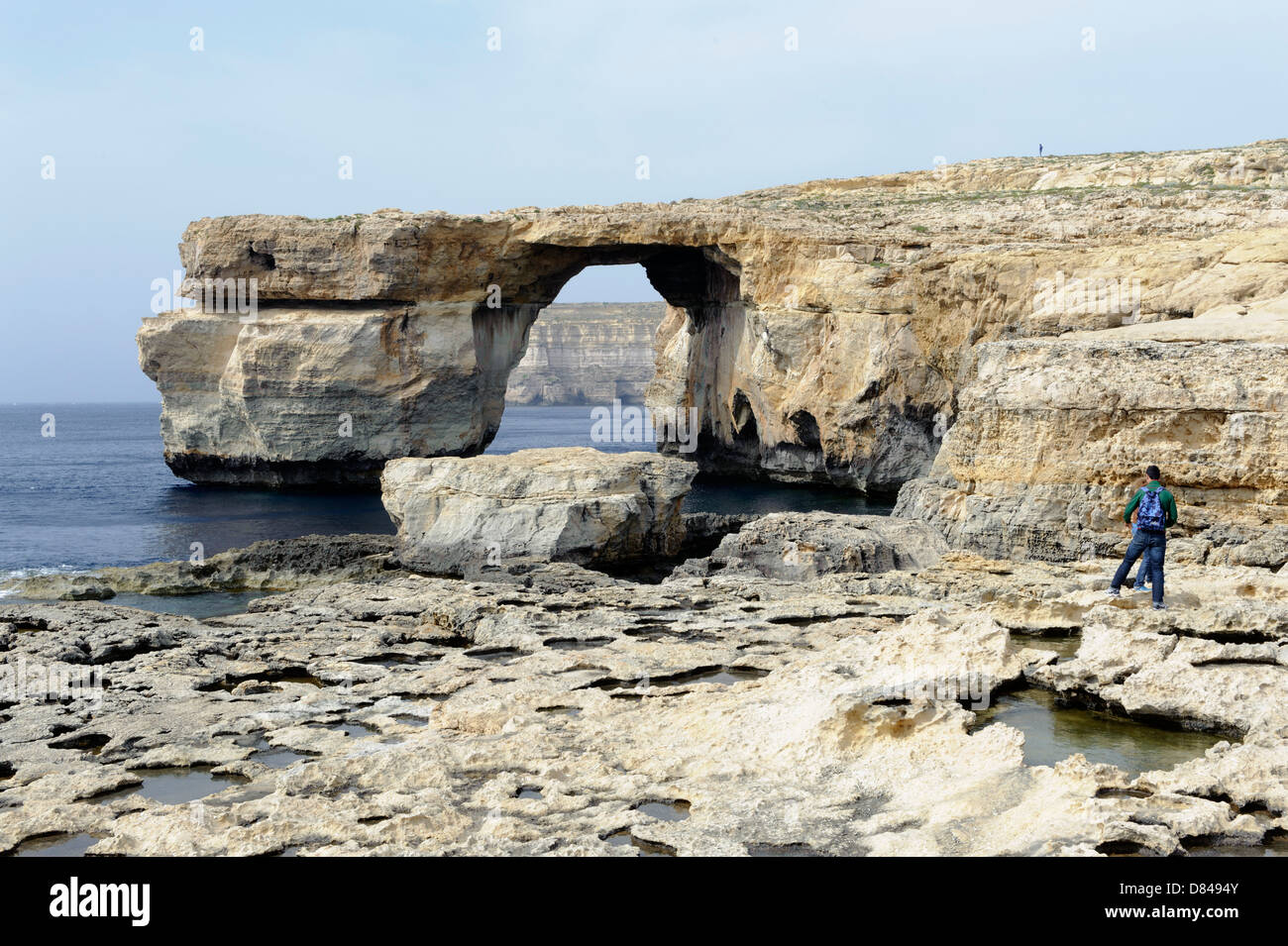 Azure Window in the Dwejra Bay on Gozo, Malta Stock Photo - Alamy