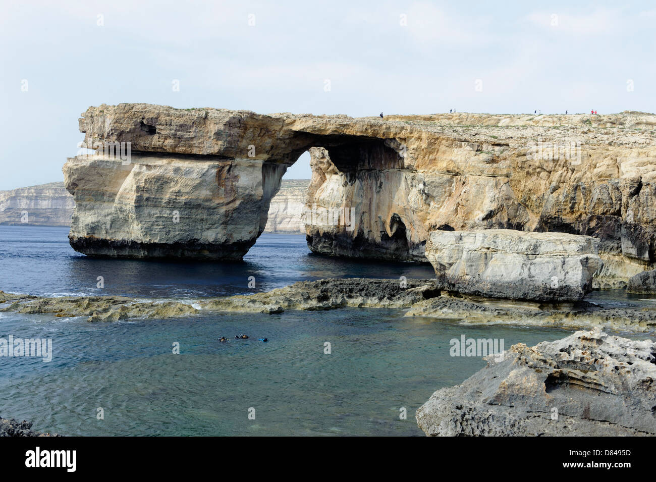 Azure Window in the Dwejra Bay on Gozo, Malta Stock Photo - Alamy