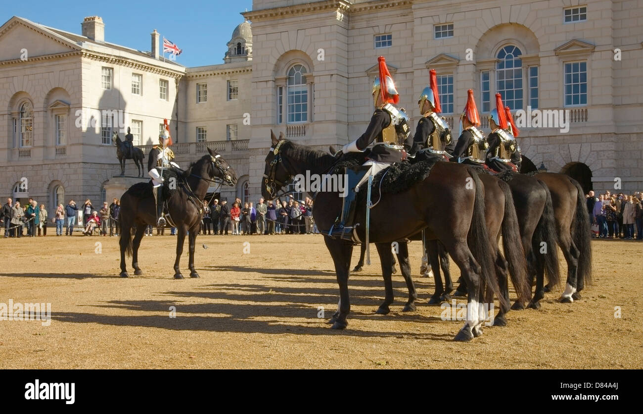 The Changing of the Guards, Horse Guards Parade, London, UK Stock Photo ...