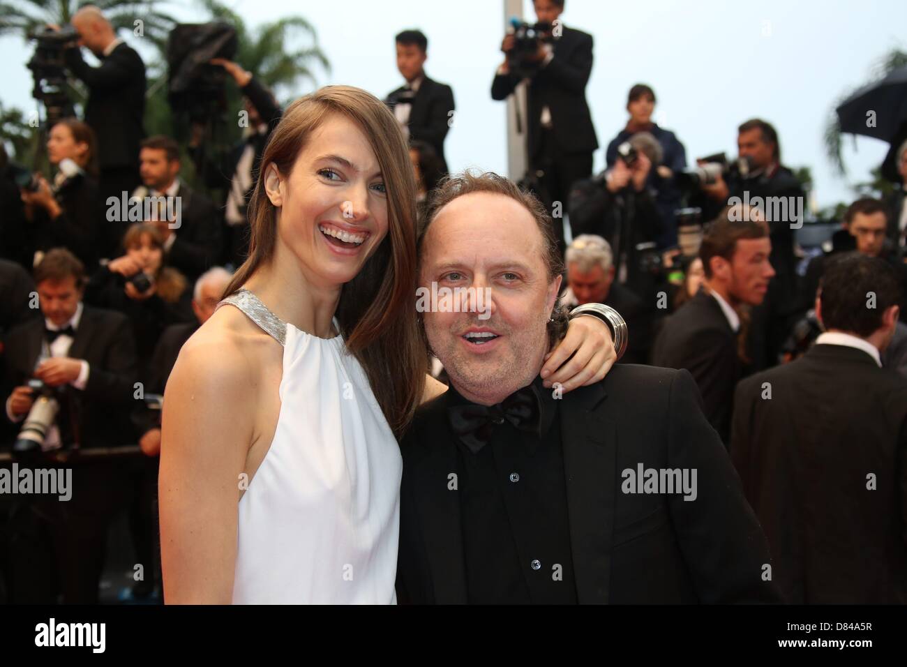 Cannes, France. 18th May, 2013. Musician Lars Ulrich and US model ...
