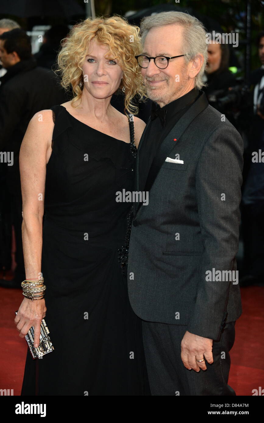 Cannes, France. 18th May, 2013. Steven Spielberg, Kate Capshaw ...