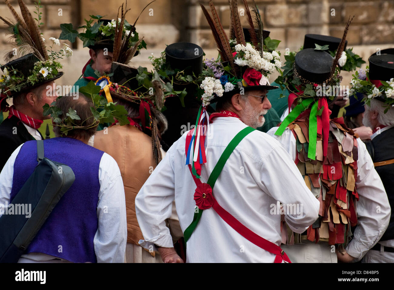 Morris men on May Morning inin Oxford Stock Photo - Alamy