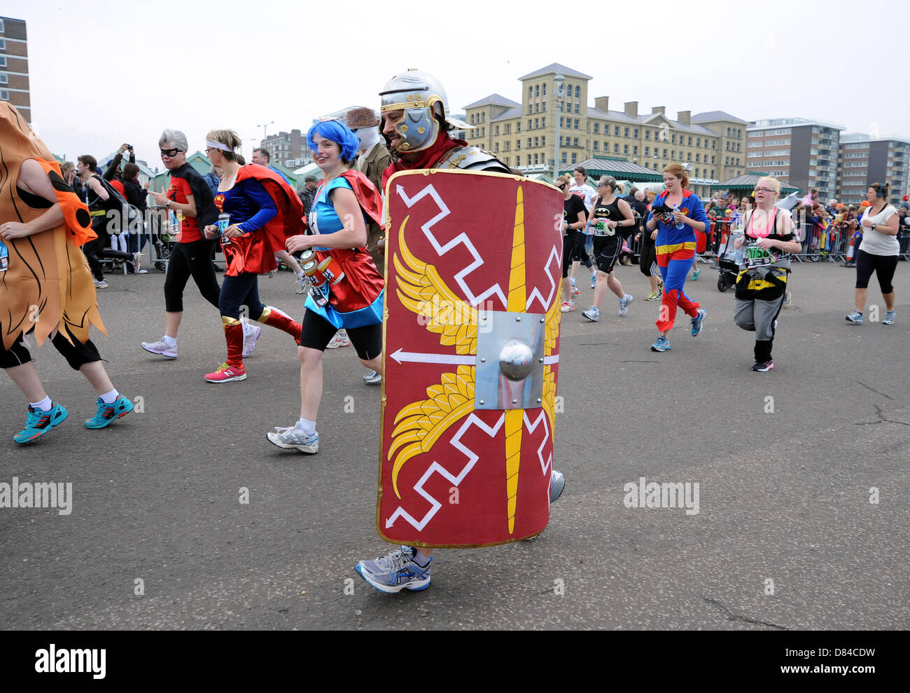 Hove, Sussex UK. 19th May 2013. Hundreds of people including children ...