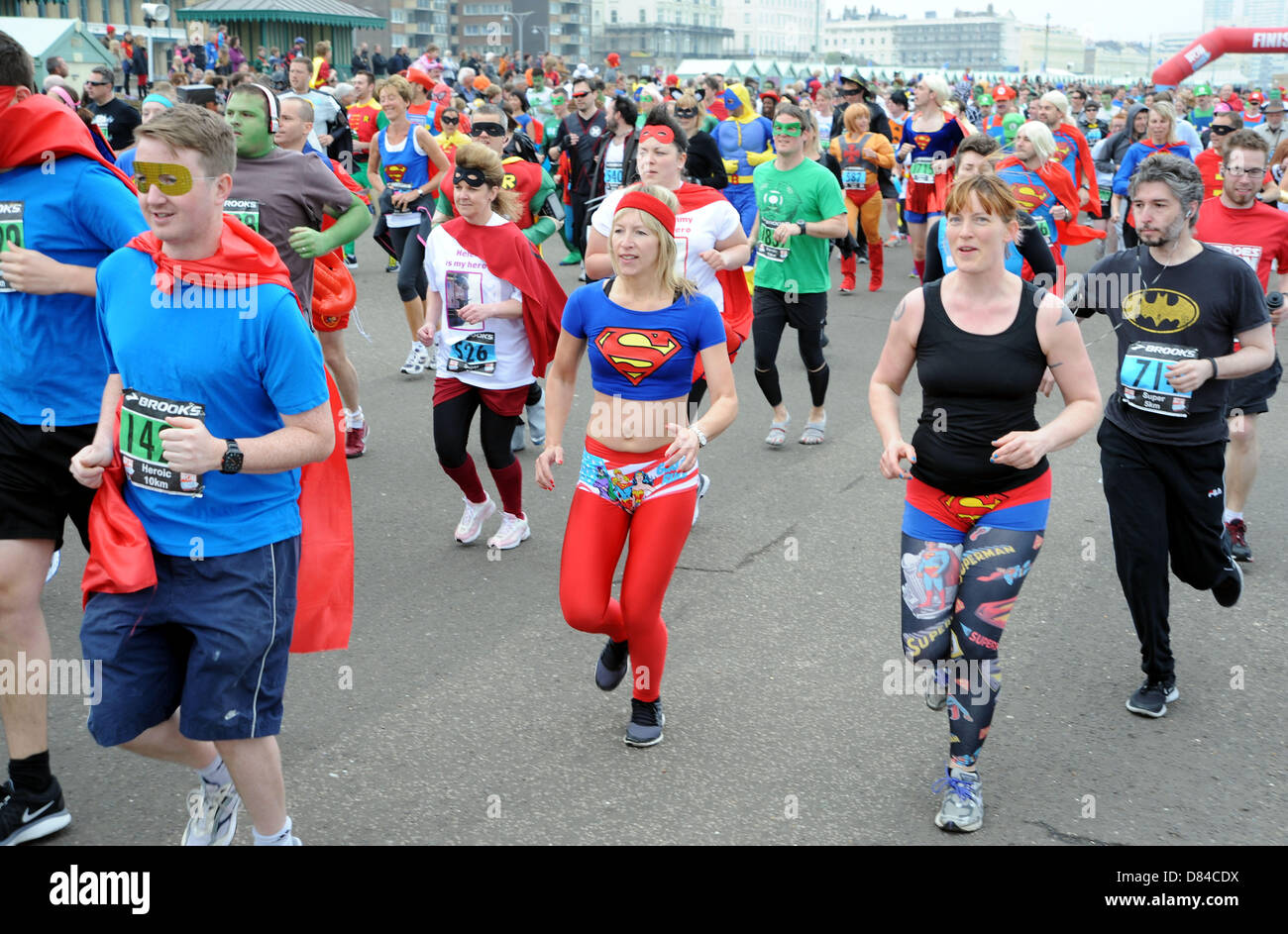 Hove, Sussex UK. 19th May 2013. Hundreds of people including children ...