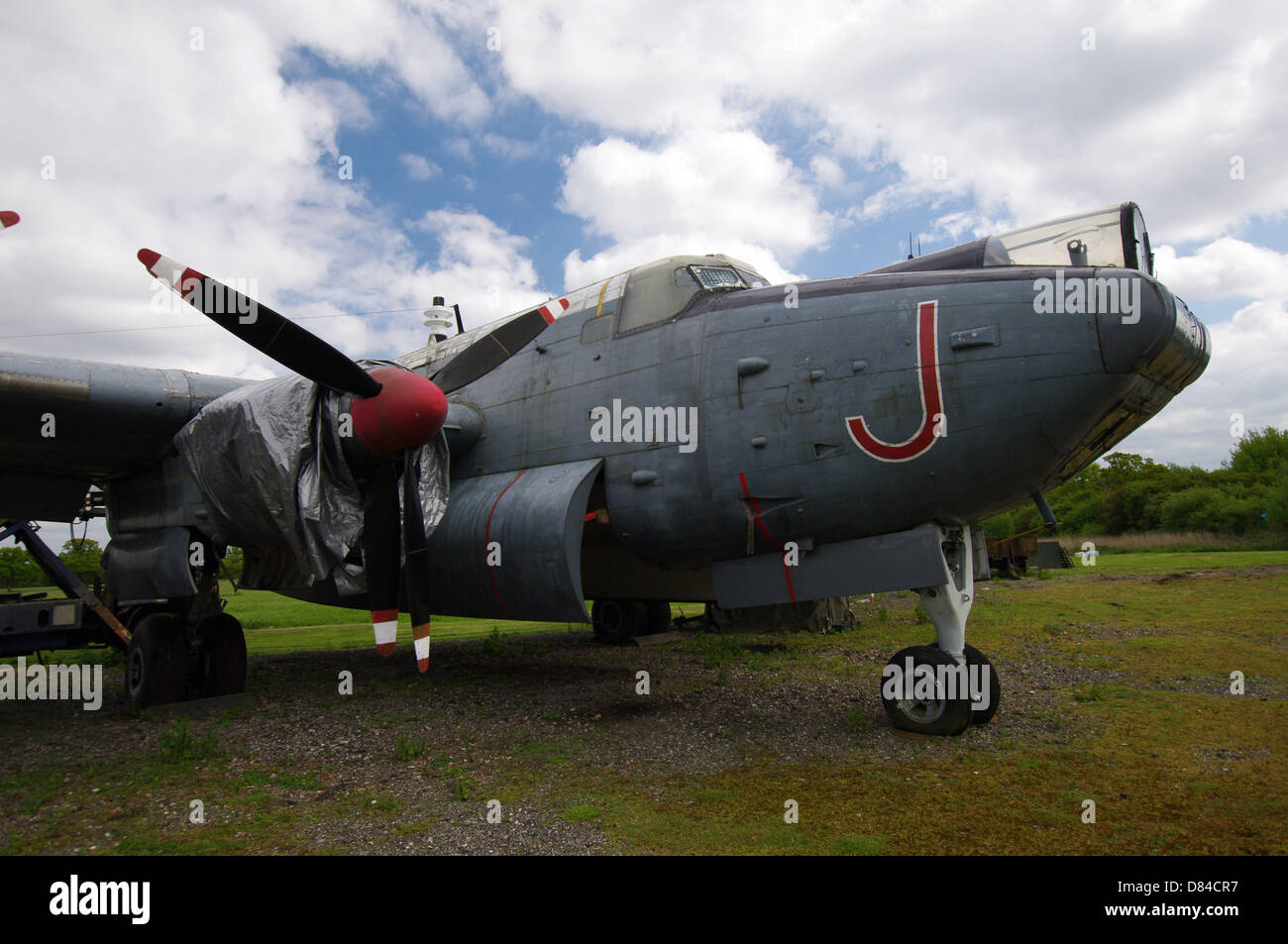 Avro Shackleton displayed at Gatwick Aviation Museum Stock Photo - Alamy