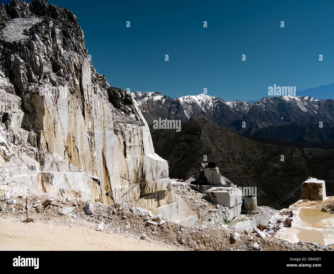Marble quarry, Carrara, Italy - mountain landscape Stock Photo - Alamy