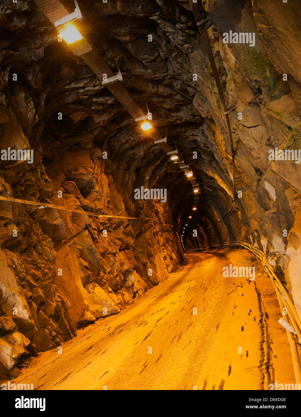 Underground tunnel - quarry, mine Stock Photo - Alamy