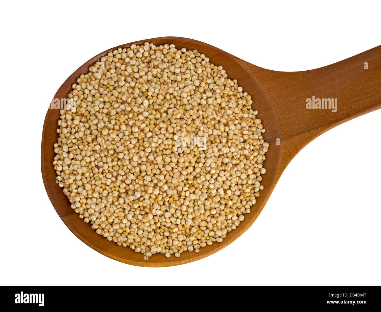 Quinoa on wooden spoon Cut Out Stock Images & Pictures - Alamy