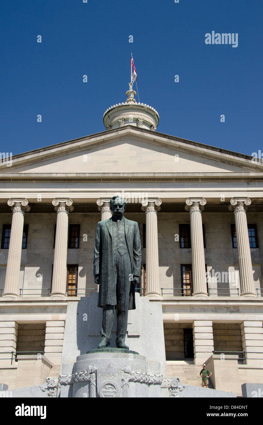 Tennessee, Nashville. Historic Tennessee State Capitol building, circa ...